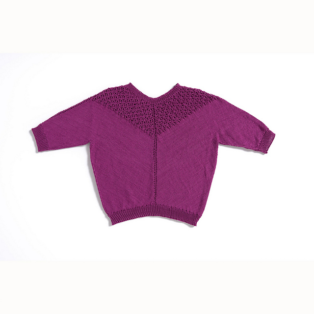 Ravelry: Lacy V Neck Pullover pattern by Katherine Poole-Fournier