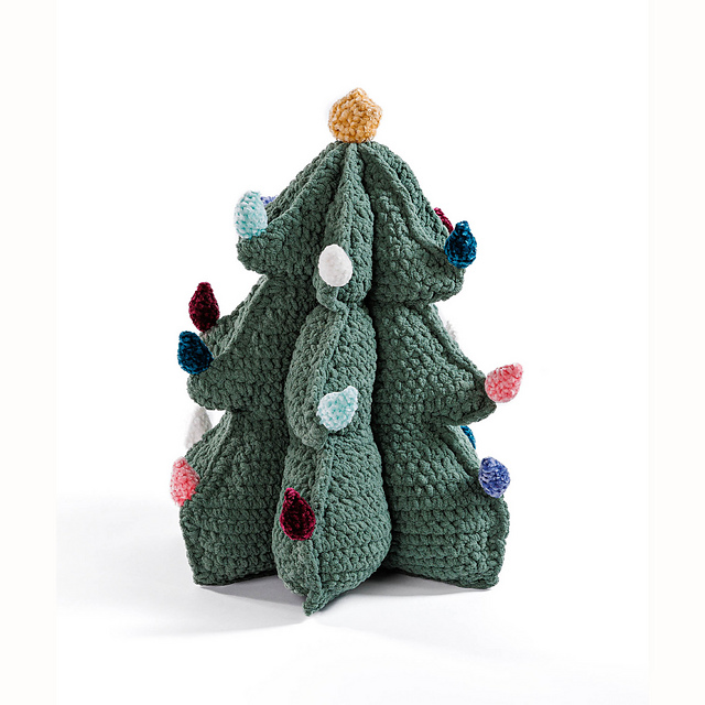 Ravelry: Merry Mod Christmas Tree Pillow pattern by Yarnspirations ...