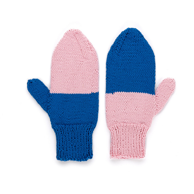 Ravelry: Even Odds Mittens pattern by Red Heart Design Team