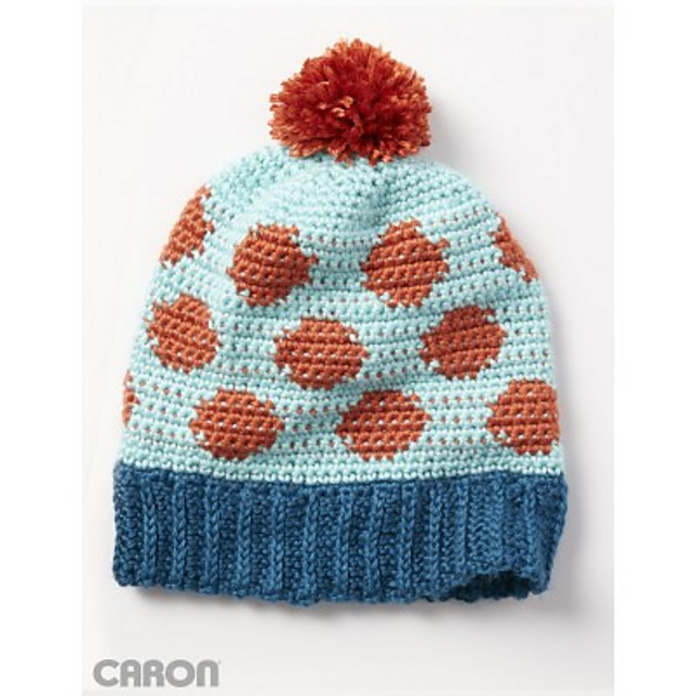 Ravelry: Going Dotty Hat pattern by Yarnspirations Design Studio