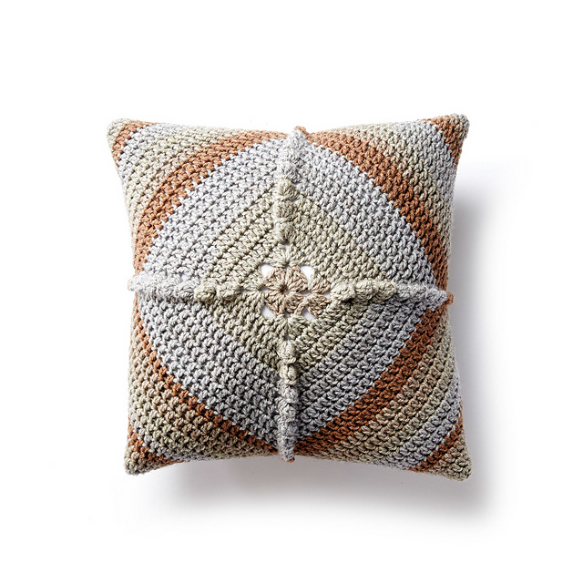 Ravelry: Granny Square Crochet Pillow pattern by Yarnspirations Design ...