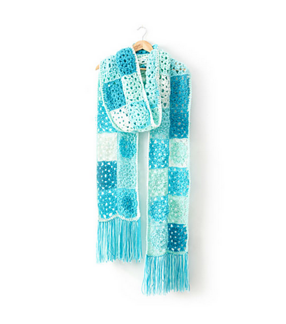 Ravelry: Patchwork Super Scarf pattern by Yarnspirations Design Studio