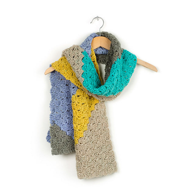 Ravelry: On the Bias Scarf pattern by Yarnspirations Design Studio