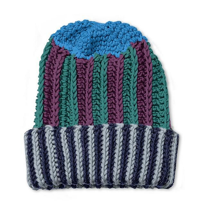 Ravelry: Multi Stripes Hat pattern by Yarnspirations Design Studio