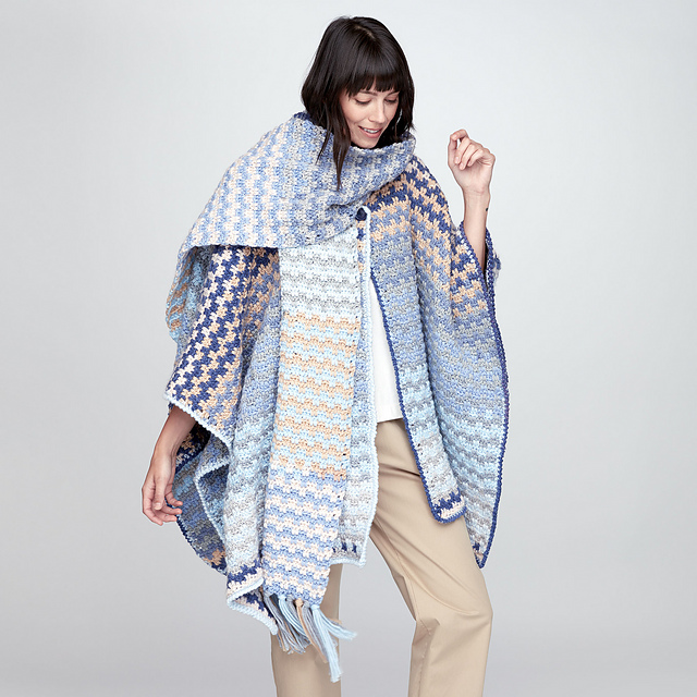 Ravelry: Color Weave Wrap pattern by Yarnspirations Design Studio