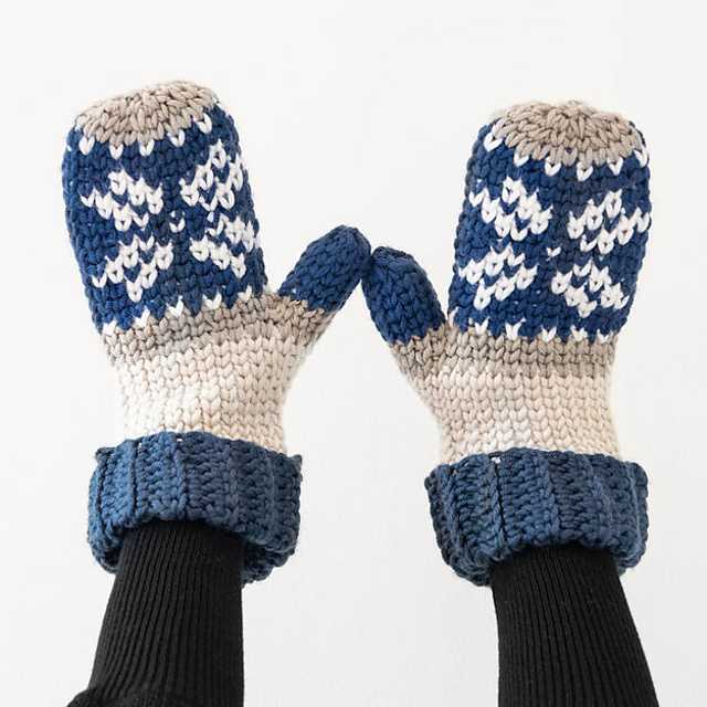 Ravelry: Fair Isle Mittens pattern by Yarnspirations Design Studio