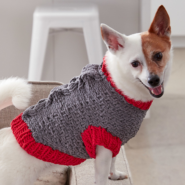 Ravelry: Bones and Biscuits Dog Coat pattern by Yarnspirations Design ...