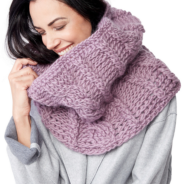 Ravelry: Climbing Cables Cowl pattern by Yarnspirations Design Studio