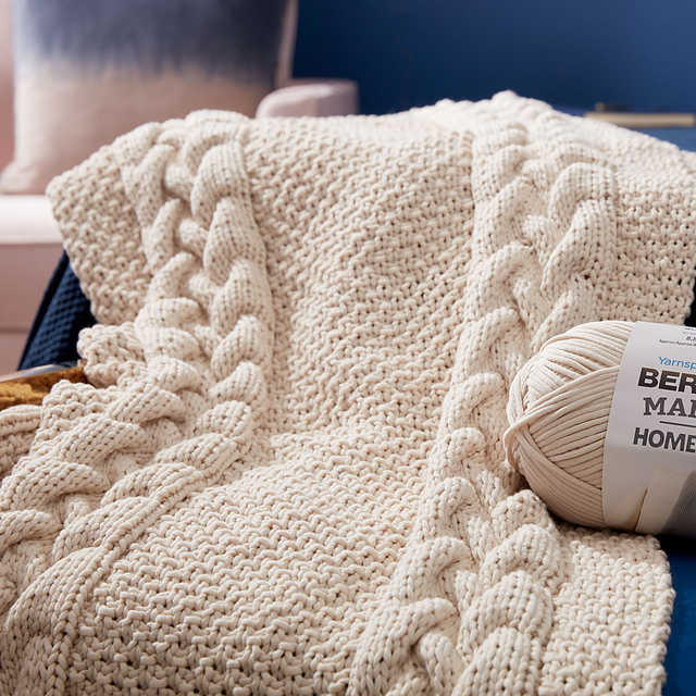 Ravelry: Tuck Stitch Blanket pattern by Yarnspirations Design Studio