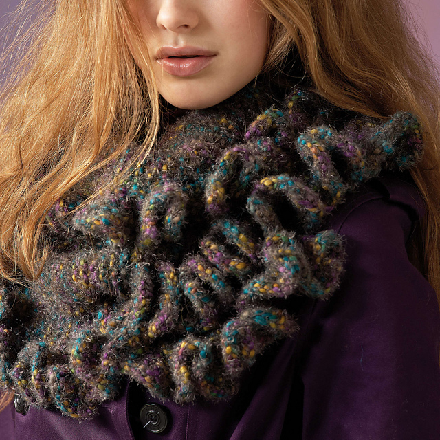 Ravelry: Ruffled Wrap pattern by Yarnspirations Design Studio