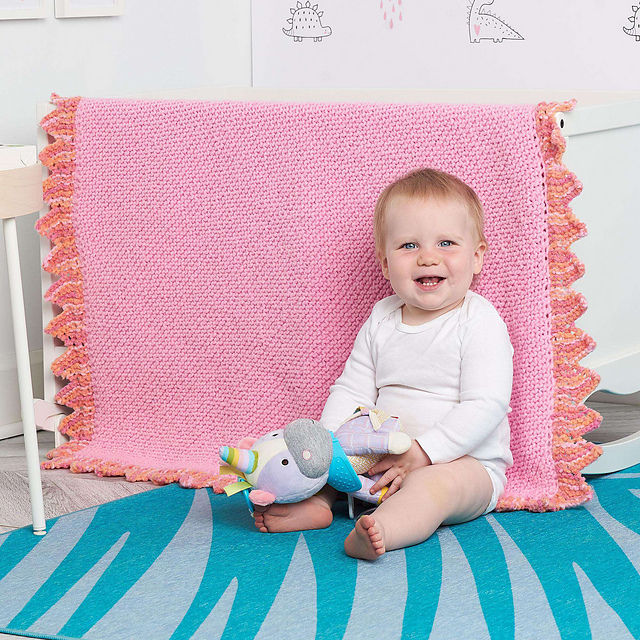 Ravelry: Dino Spike Baby Blanket pattern by Yarnspirations Design Studio