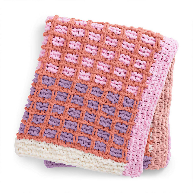 Ravelry: Gridline Baby Blanket pattern by Yarnspirations Design Studio