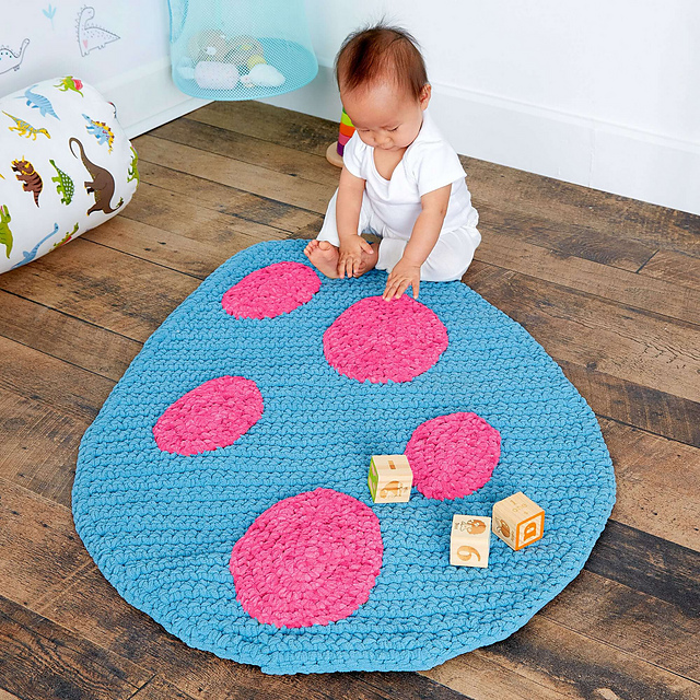 Ravelry: Dino Egg Rug pattern by Yarnspirations Design Studio