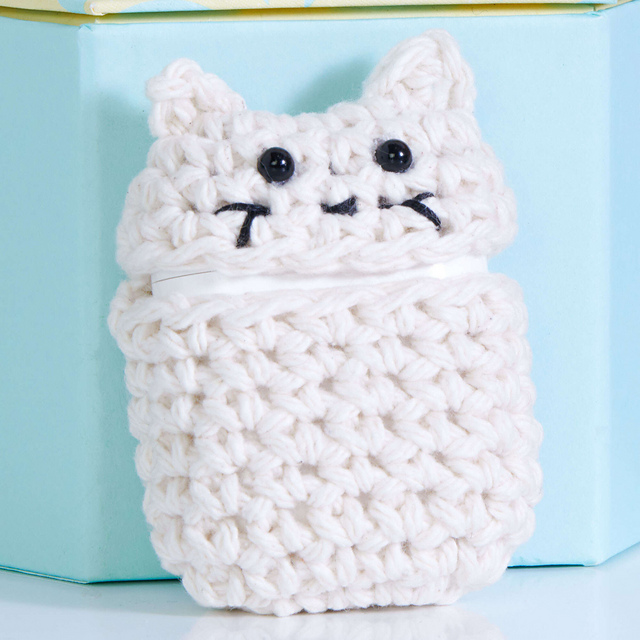 Ravelry: Kitty Cat Earbud Case pattern by Yarnspirations Design Studio