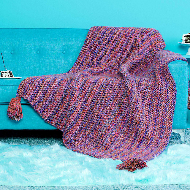 Ravelry: Marled Blanket pattern by Yarnspirations Design Studio