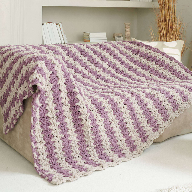 Ravelry: Simply Soothing Blanket pattern by Yarnspirations Design Studio
