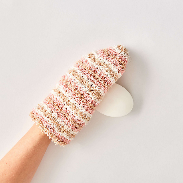 Ravelry: Striped Scrubby Mitt pattern by Lorna Miser