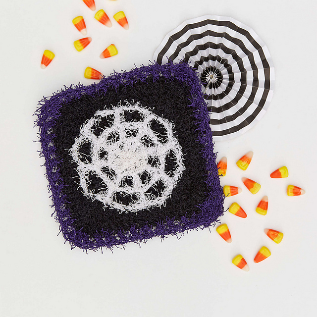 Ravelry: Spooky Spider Web Scrubby pattern by Sarie Tales