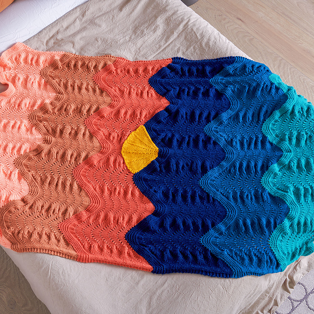 Ravelry: Sunset Blanket pattern by Yarnspirations Design Studio