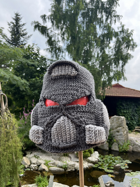 Ravelry: Warhammer 40K Space Marine Helmet pattern by Jozef Mihál