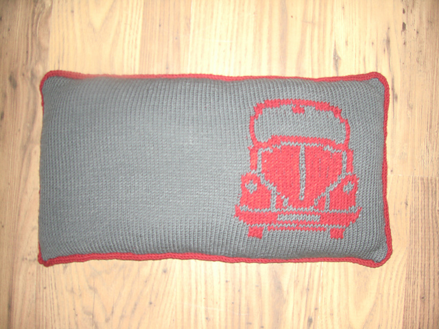 Ravelry: VW Beetle Cushion pattern by Louise Butt