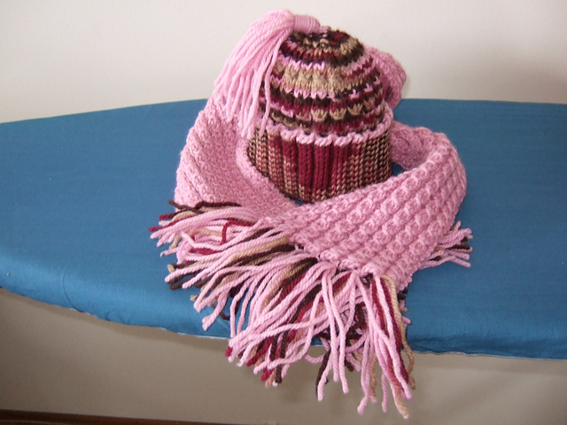 Ravelry: Beanie And Scarf In Mock Cable Stitch pattern by Guardian ...