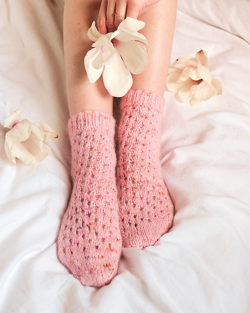 Ravelry: Cute Eyelet Socks DK version pattern by Aniela Pickles