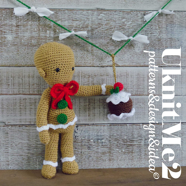 Ravelry: Amigurumi Gingerbread Doll pattern by U Knit Me 2