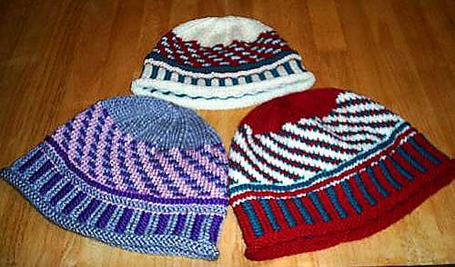 Ravelry: Ribbon Candy Hat pattern by Yvonne Mendelson