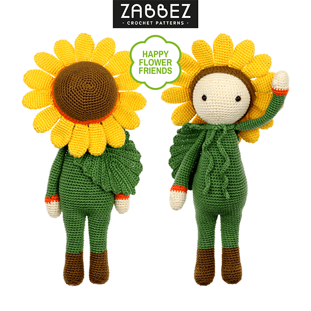 Ravelry: Sunflower Sam flower doll pattern by Bas den Braver