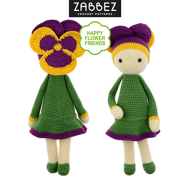Ravelry: Violet Vicky flower doll pattern by Bas den Braver