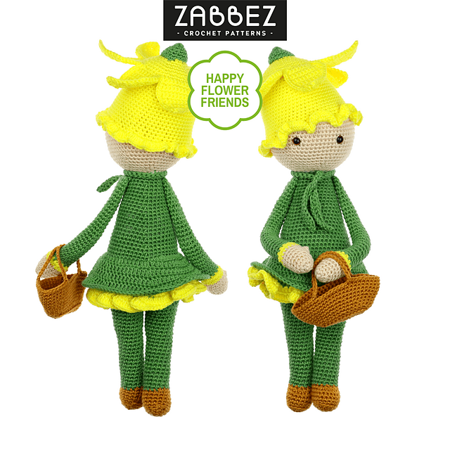 Ravelry: Daffodil Nancy flower doll pattern by Bas den Braver