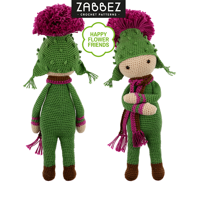 Ravelry: Thistle Tim flower doll pattern by Bas den Braver