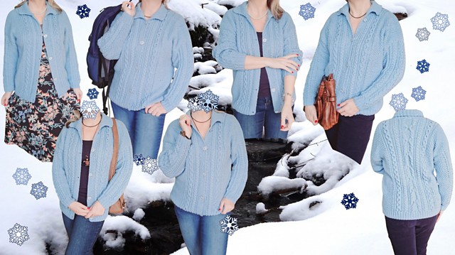 Ravelry: Cardigan with relief patterns pattern by Michaela Pajbachová