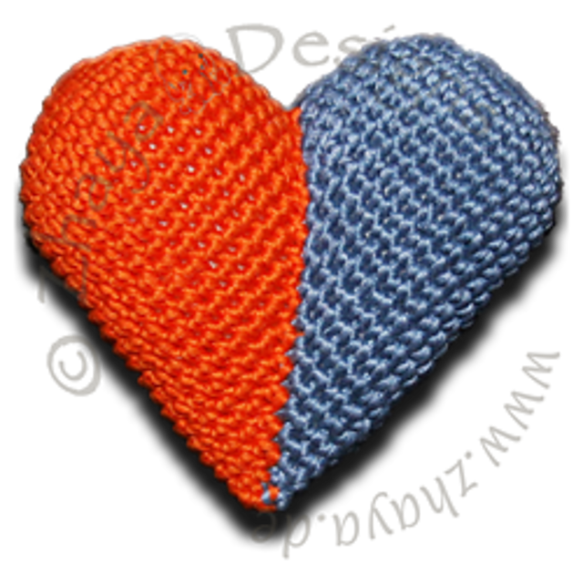 Ravelry: Two-tone heart pattern by Zhaya Designs