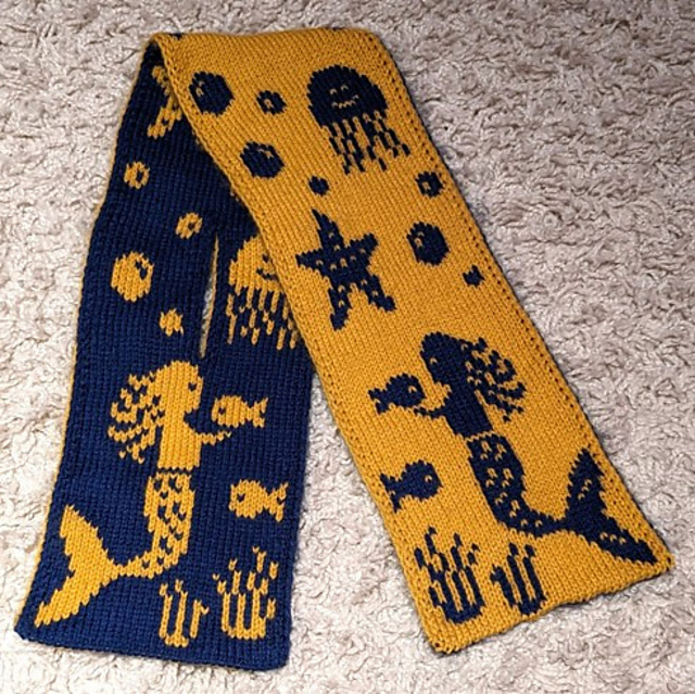 Ravelry: Scarf Magic Seaworld pattern by Sonja Neukomm
