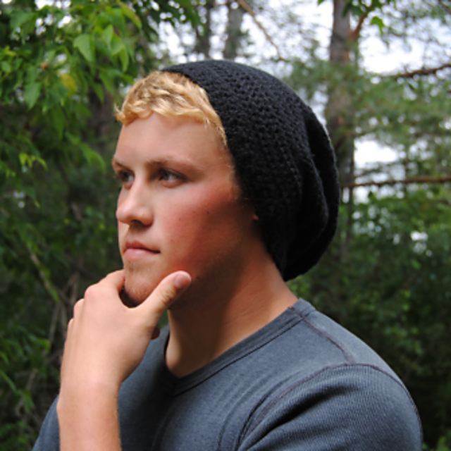 Ravelry: Basic Men's Slouch Hat pattern by Meg Goebel