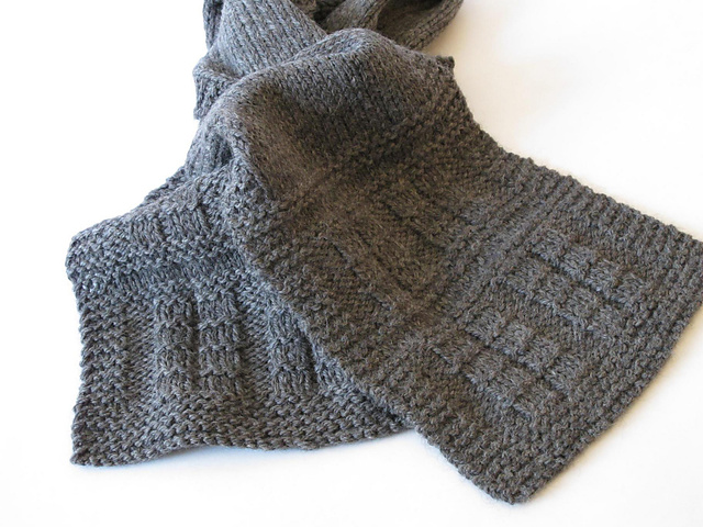 Ravelry: Knitted Pique Ribbed Scarf pattern by Amanda Yancey