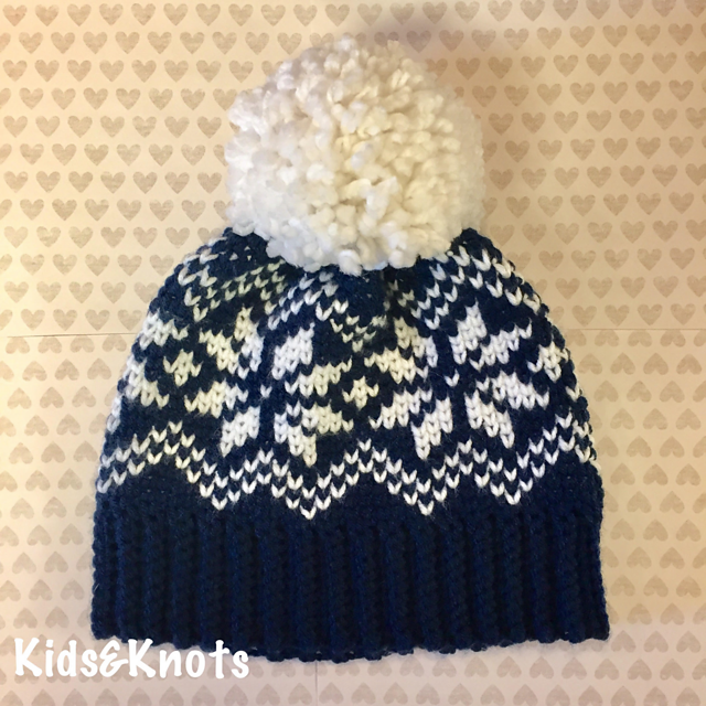 Ravelry: Snowflake Knit Look Hat pattern by Kelsey Daughtry