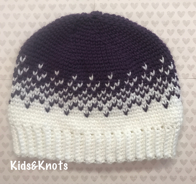 Ravelry: Split Heart Knit Look Hat pattern by Kelsey Daughtry