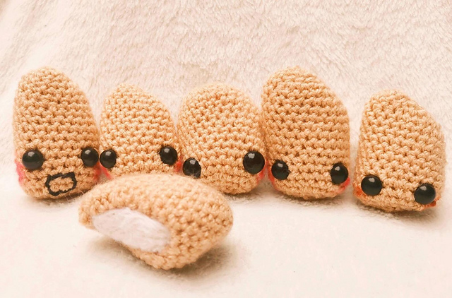 Ravelry: Crochet Chicken Nugget pattern by Abbie Mycroft