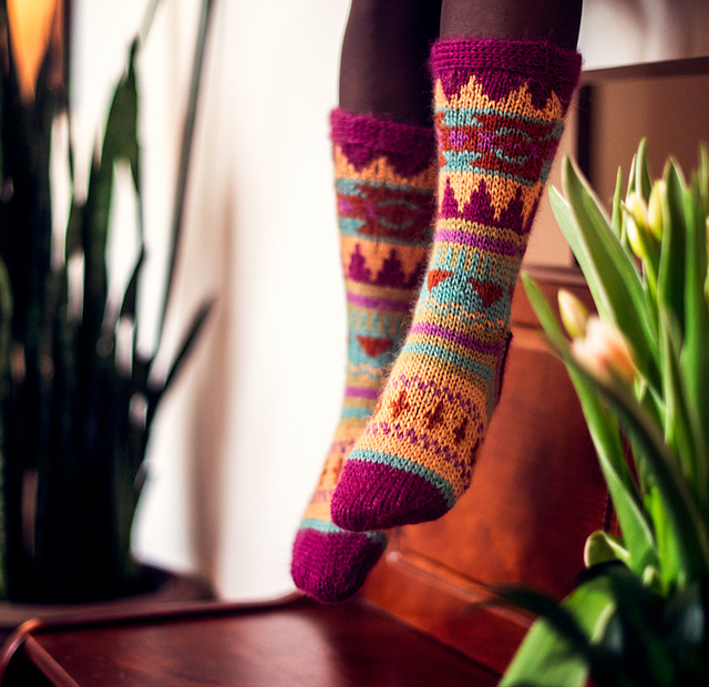 Ravelry: Aztec Socks pattern by AbbyeKnits