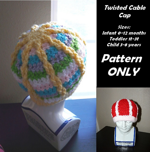 Ravelry: Twisted Cable Cap pattern by Stefanie Choate