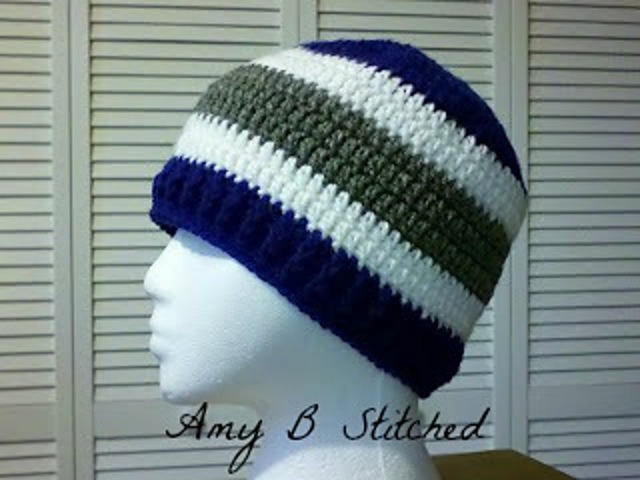 Ravelry: Basic Double Crochet Beanie pattern by Amy B Stitched