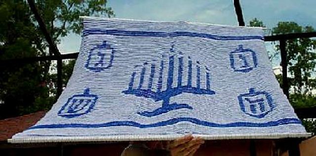 Ravelry: Chanukah Miracle Blanket or Wall Hanging Judaica pattern by ...