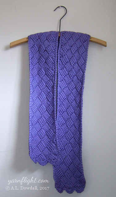 Ravelry: Mixed Stitch Entrelac Scarf pattern by Allison Dowdall
