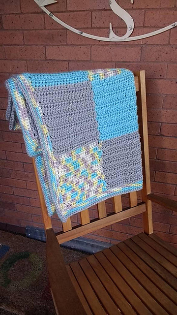 Ravelry: Color Block Baby Blanket pattern by Heidi Filbert