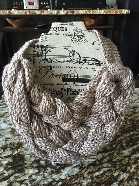 Ravelry: 2 Layer Braided Rope Scarf pattern by Adora Truex