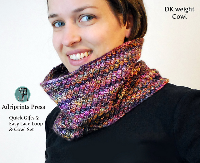 Ravelry: Quick Gifts 5: Easy Lace Loop & Cowl pattern by Adriana Hernandez-Bergstrom