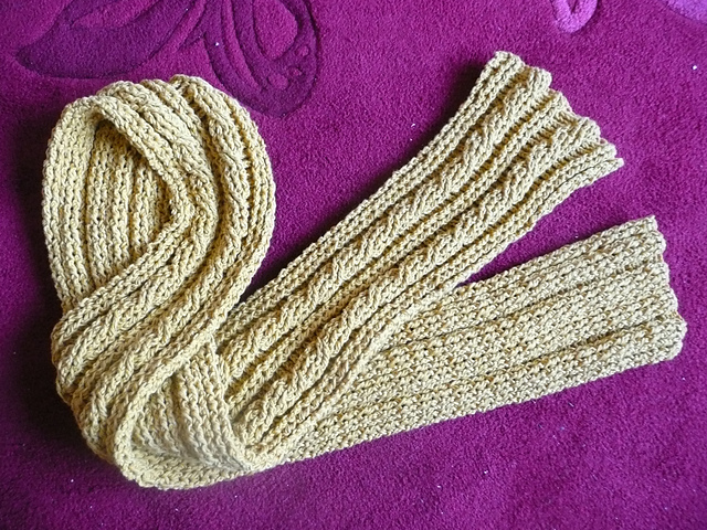 Ravelry: Cable Scarf pattern by Audrey McNeill